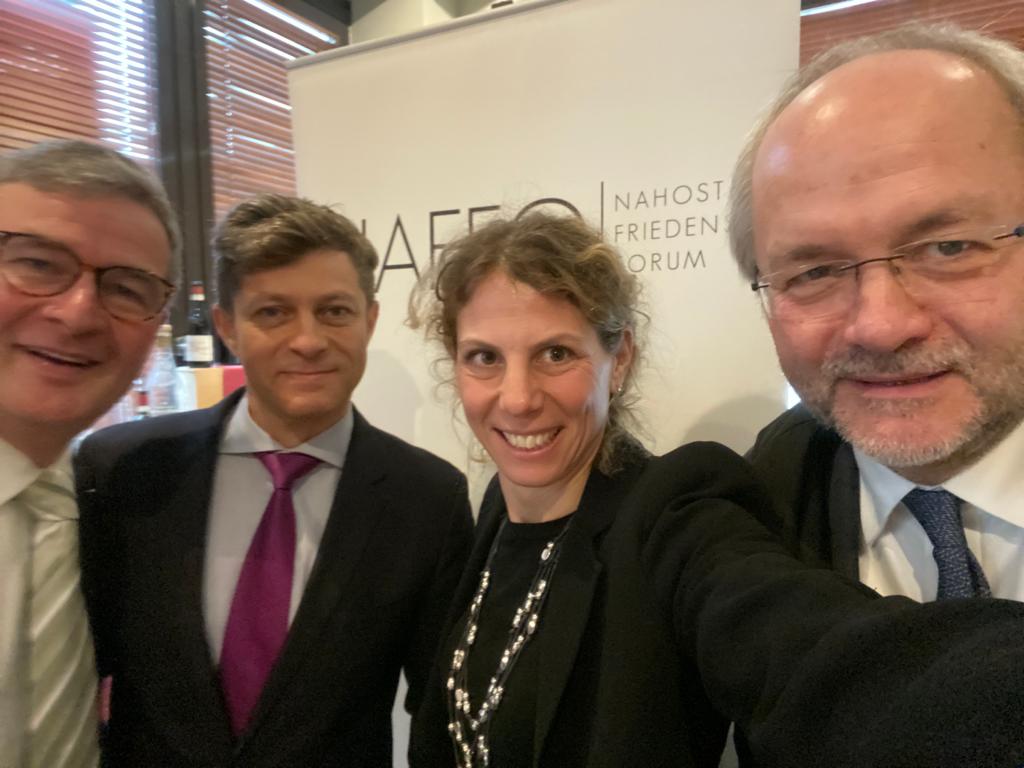 NAFFO-Diplomatisches Frühstück mit dem israelischen Gesandten Aaron ...